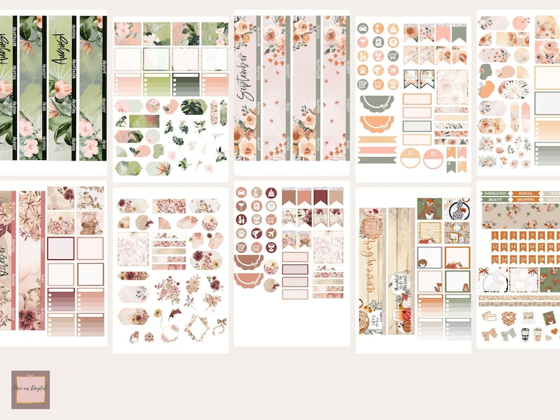 Digital Monthly Sticker Bundle, June Goodnotes Monthly Goodnotes Pack ...