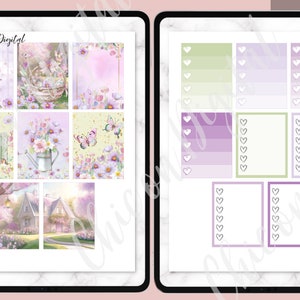 EASTER GOODNOTES Stickers, Spring Digital Stickers, Cottage Digital ...