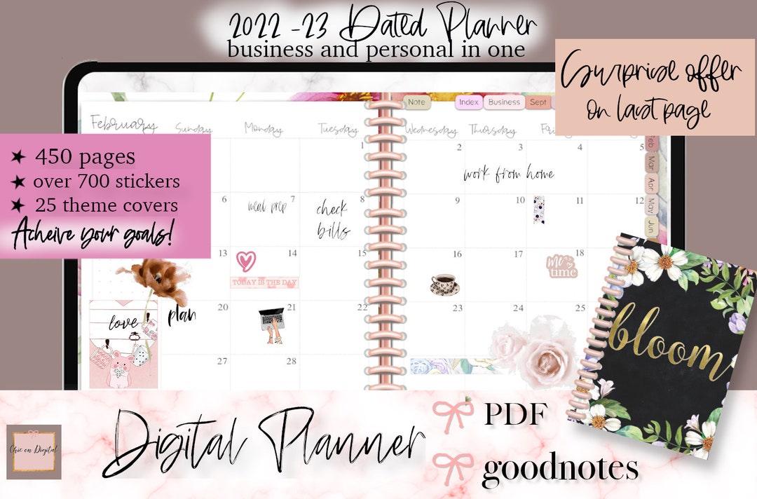 DIGITAL PLANNER 2023, Goodnotes Planner 2023, Dated Digital Planner ...