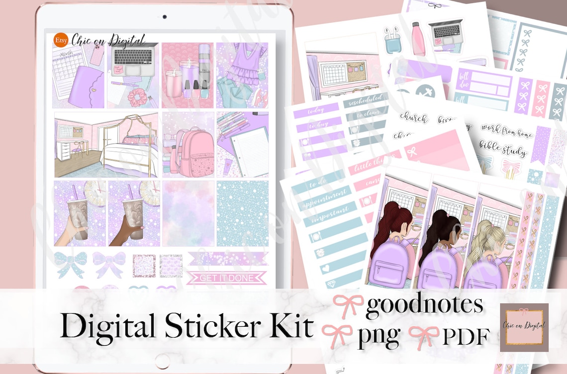 BACK TO SCHOOL Goodnotes Stickers School Goodnotes Stickers | Etsy