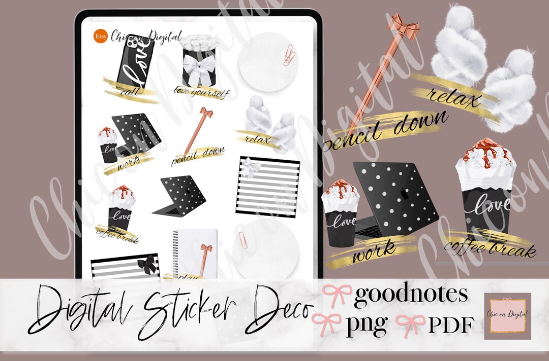 DAILY PLANNING GOODNOTES Stickers, Planning Goodnotes Sticker, Work ...