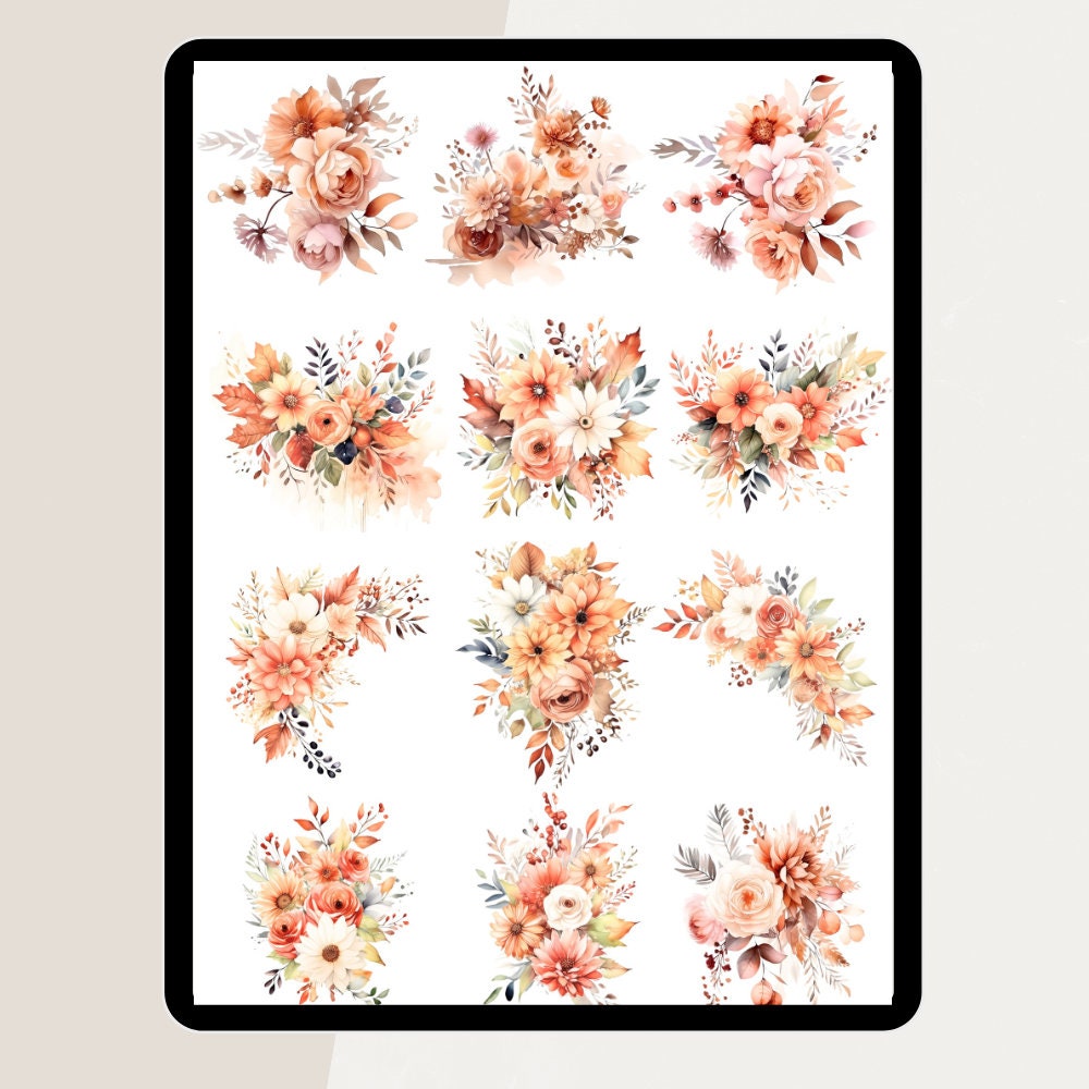 Spring Digital Sticker, Goodnotes Floral Sticker, Flowers Sticker ...