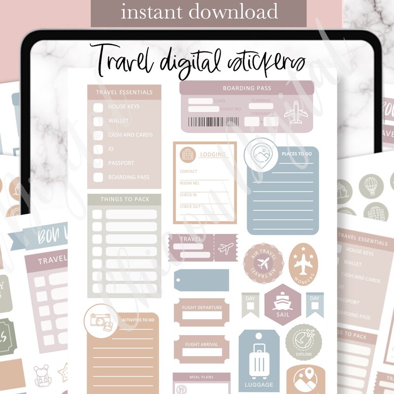 Travel Stickers - Etsy