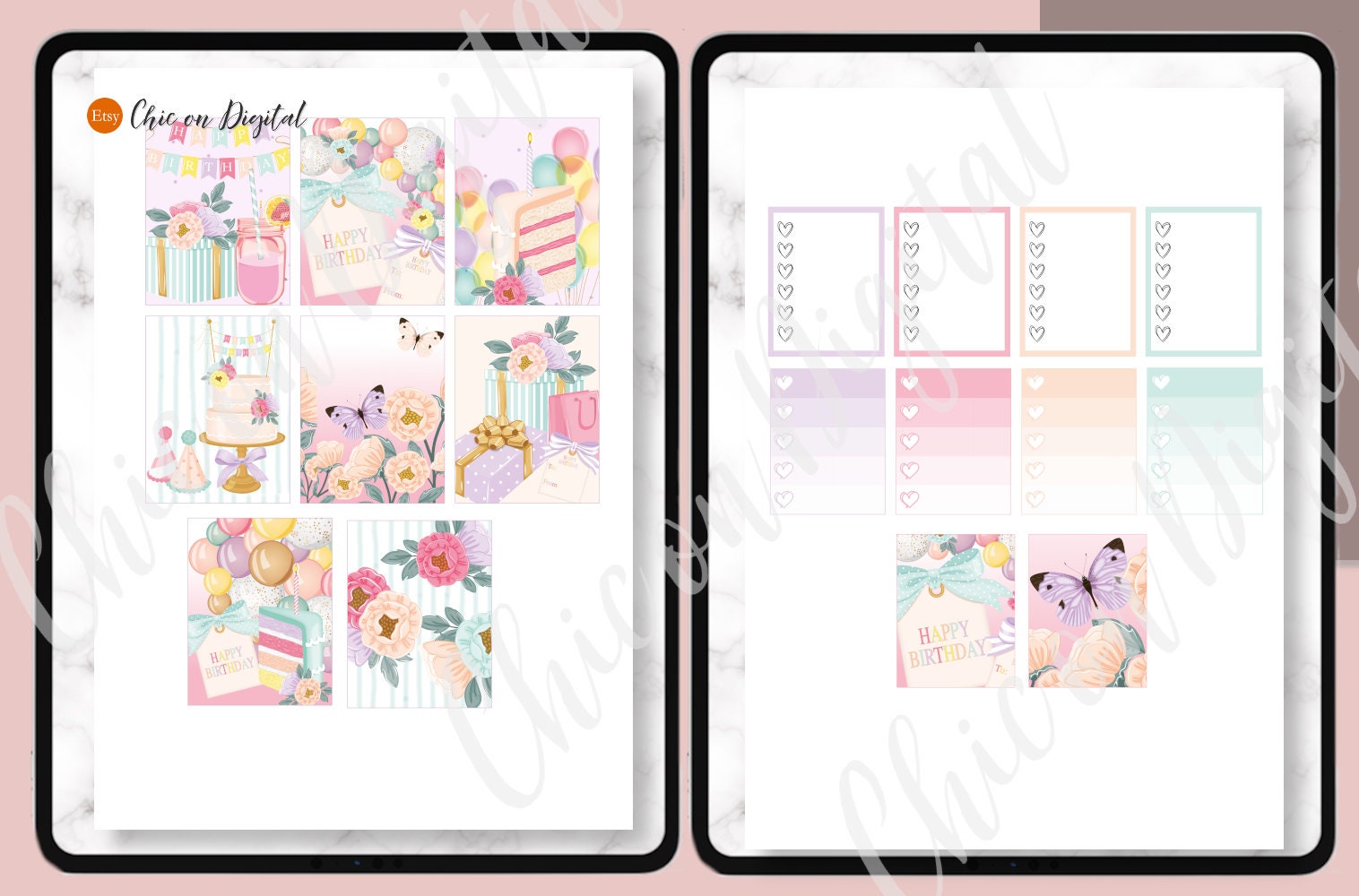 BIRTHDAY GOODNOTES STICKERS Celebration Digital Stickers | Etsy