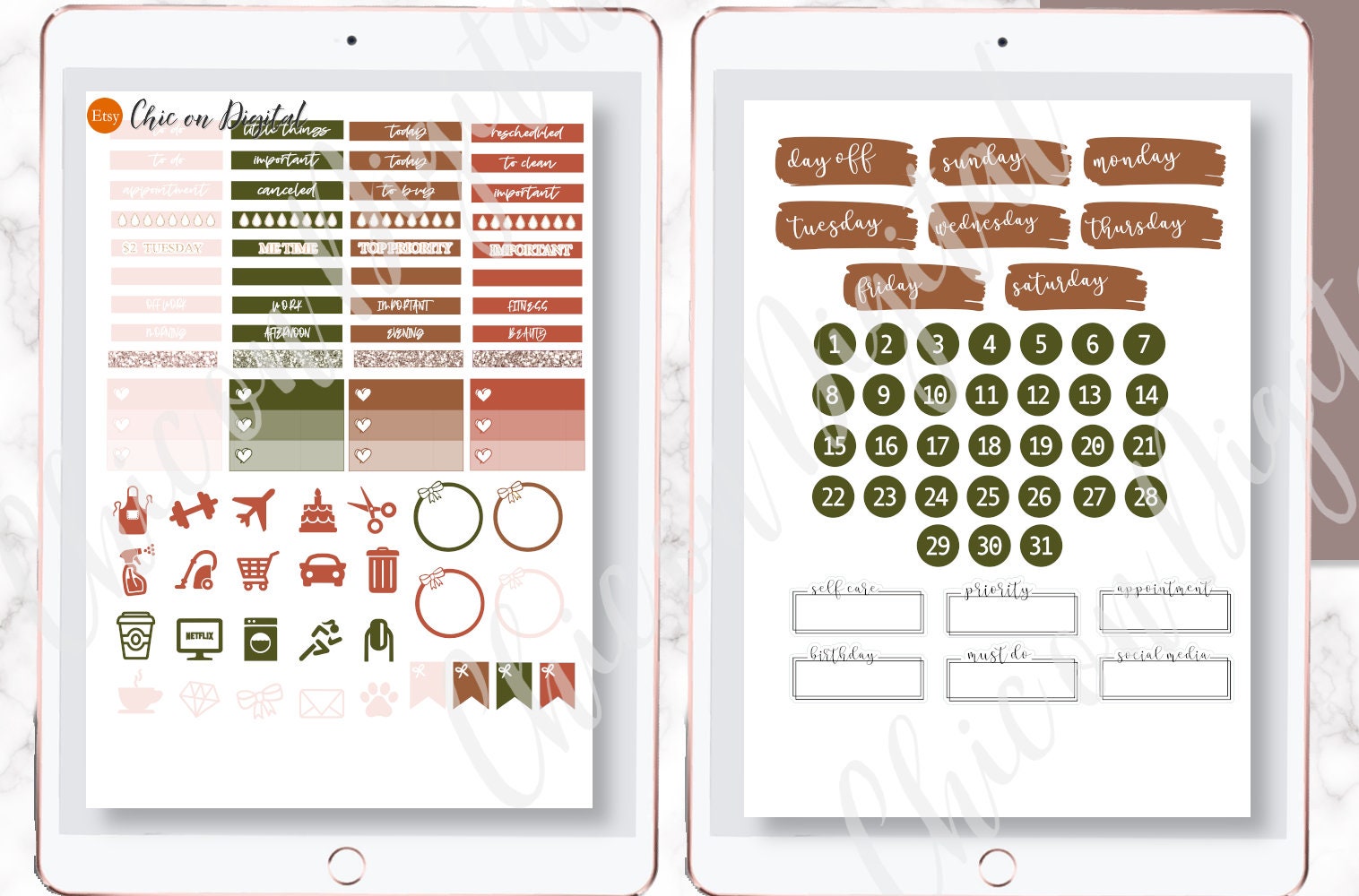 CUTE FALL GOODNOTES Stickers, Digital Planner Stickers Goodnotes, Fall ...