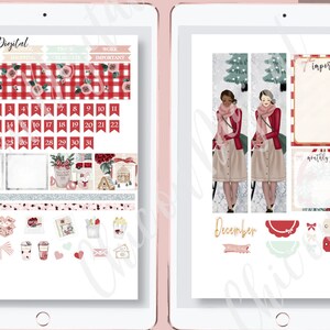 DECEMBER MONTHLY KIT Digital Stickers, December Goodnotes Stickers ...