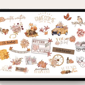 November DIGITAL PLANNER Stickers, Fall Goodnotes Sticker, Sticker for ...