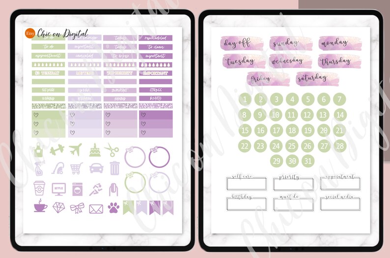 EASTER GOODNOTES Stickers Spring Digital Stickers Cottage - Etsy