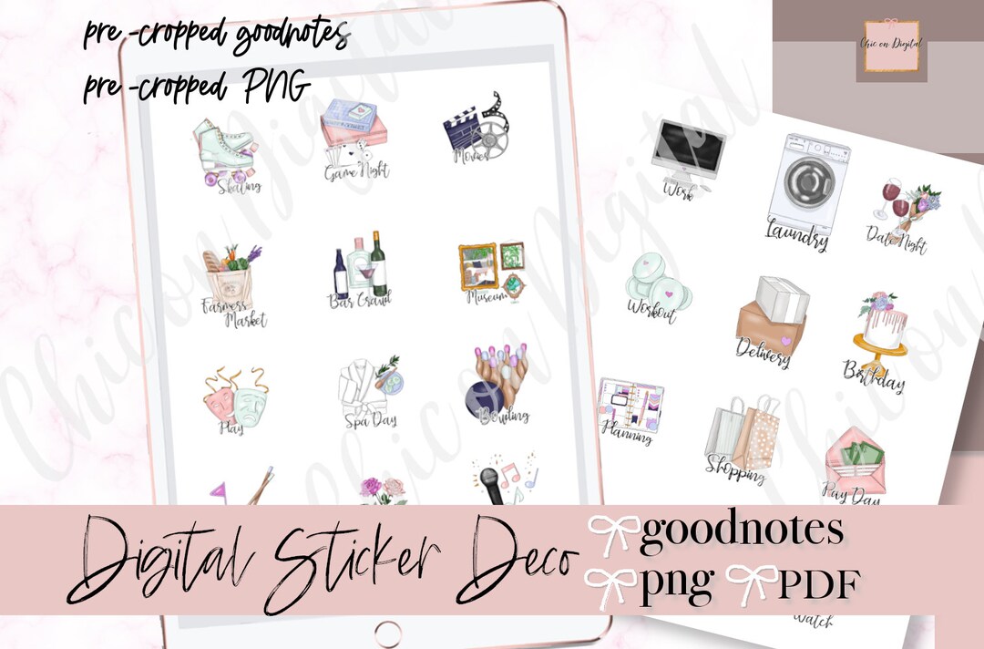 DAILY PLANNING GOODNOTES Stickers, Goodnotes Sticker, Bill Goodnotes ...