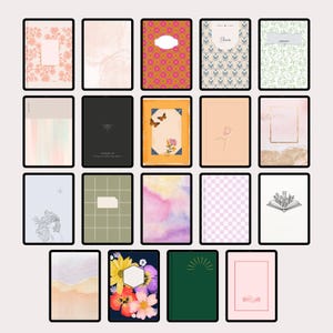 Planner Cover BUNDLE Goodnotes Digital Covers Notebook Noteshelf, iPad ...