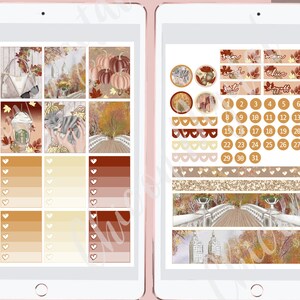 FALL GOODNOTES PLANNER Stickers, Digital Planner Stickers Goodnote ...