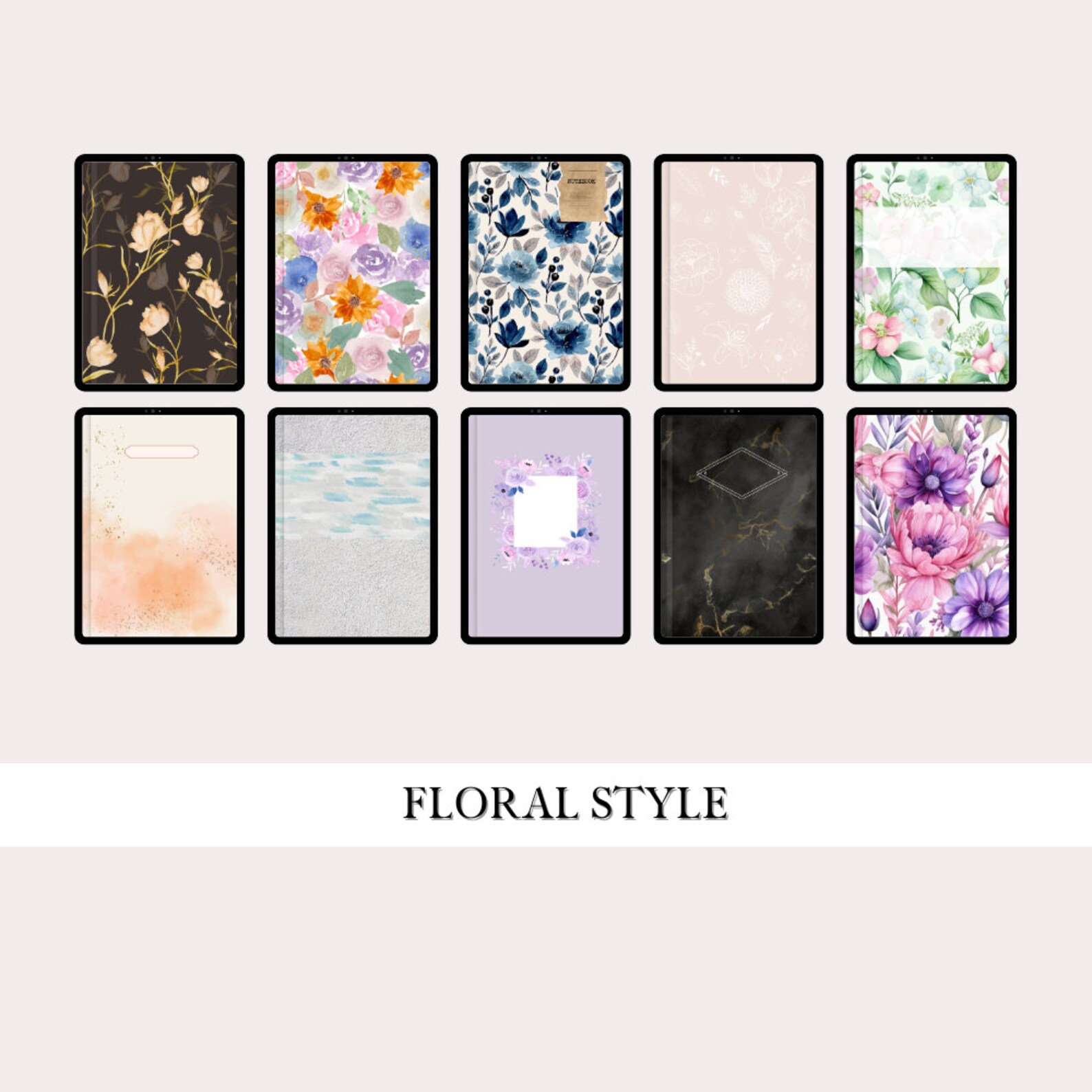 Boho Planner Cover BUNDLE Goodnotes Digital Covers Retro Groovy Digital ...