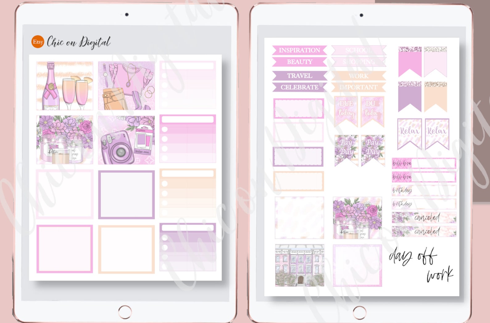 MARCH MONTHLY Digital Stickers City Brunch Goodnotes - Etsy