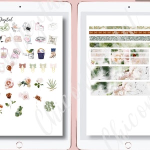 SPRING FLOWER PLANNER Goodnotes Stickers, Goodnotes Stickers, Pre ...