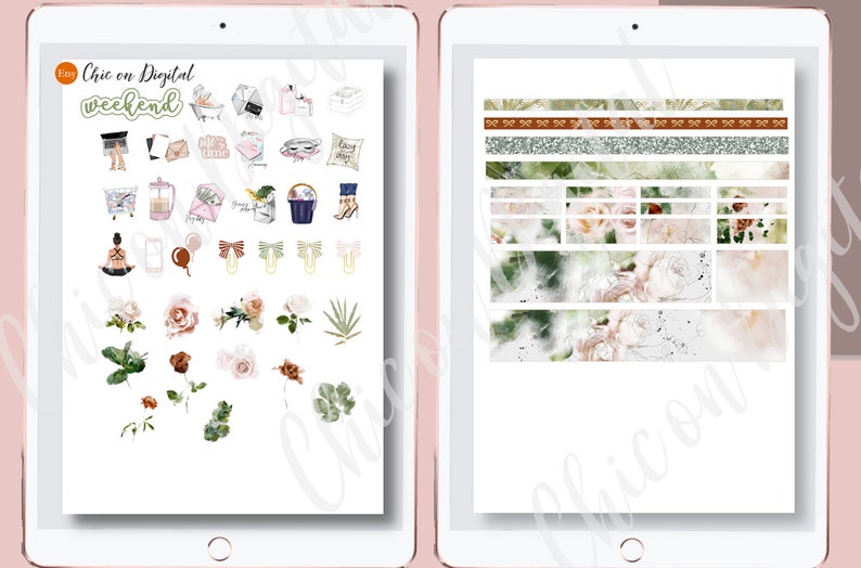 SPRING FLOWER PLANNER Goodnotes Stickers, Goodnotes Stickers, Pre ...