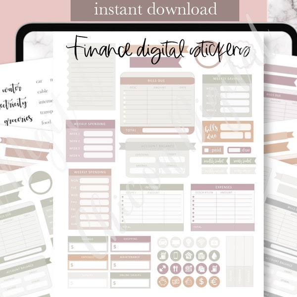 Finance Stickers - Etsy