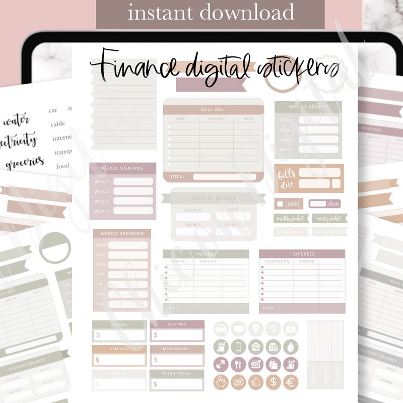 Finance Stickers - Etsy