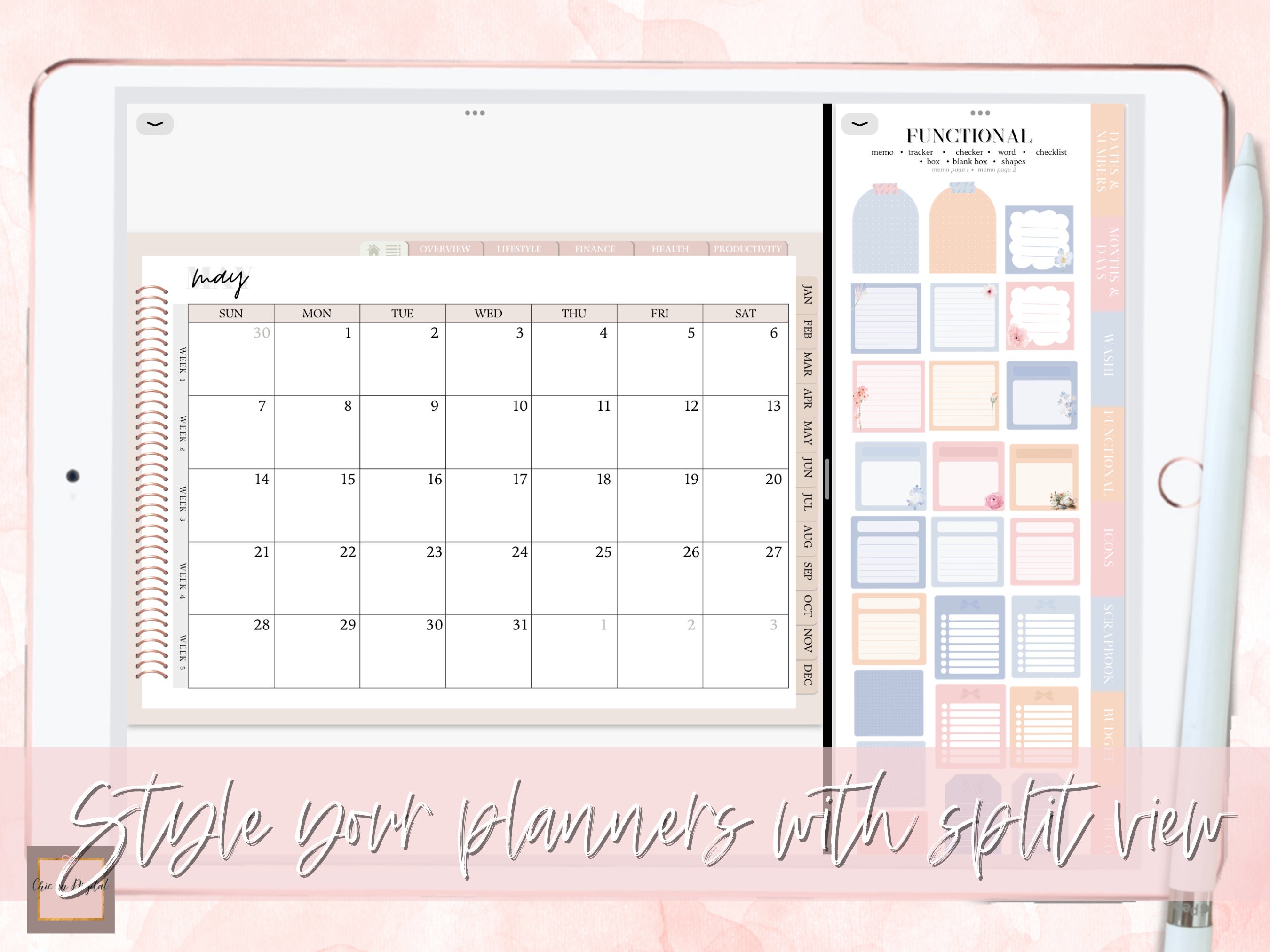 DIGITAL STICKER Goodnotes, Digital Planning Kit, June Goodnotes ...