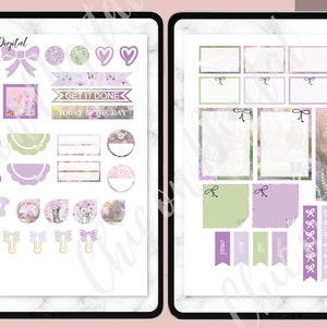 EASTER GOODNOTES Stickers, Spring Digital Stickers, Cottage Digital ...