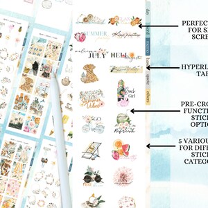 SUMMER DIGITAL Sticker Pack, Goodnotes Summer Stickers, Digital Sticker ...