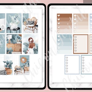 BOHO Home DIGITAL Planner STICKERS, Tropical Leave Goodnotes, Home ...