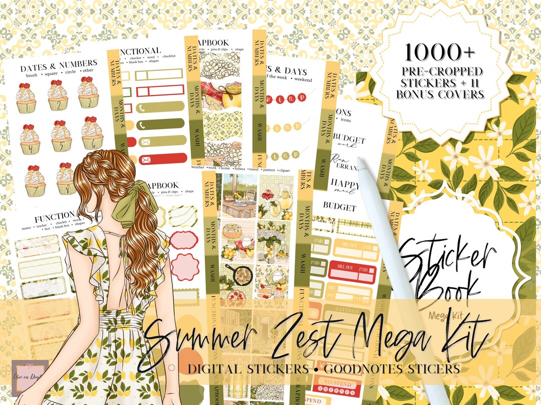 DIGITAL JOURNALING STICKERS, Notability Stickers, Digital Sticker Girls ...