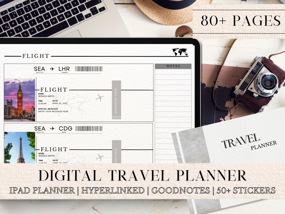 Digital Travel Planner, Goodnotes Travel Planner, Vacation Journal ...
