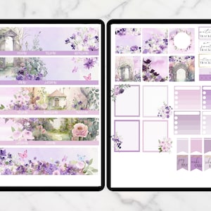 MONTHLY Digital Stickers, Flower Goodnotes Stickers, Digital Sticker ...