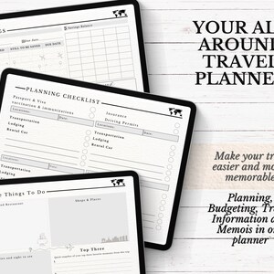 Digital Travel Planner, Goodnotes Travel Planner, Vacation Journal ...