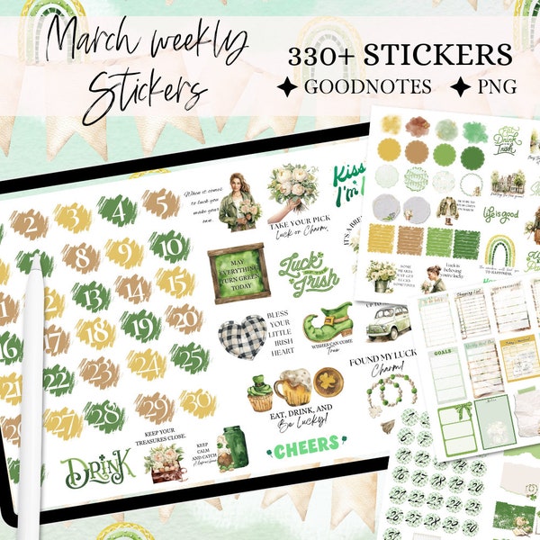 March Stickers - Etsy