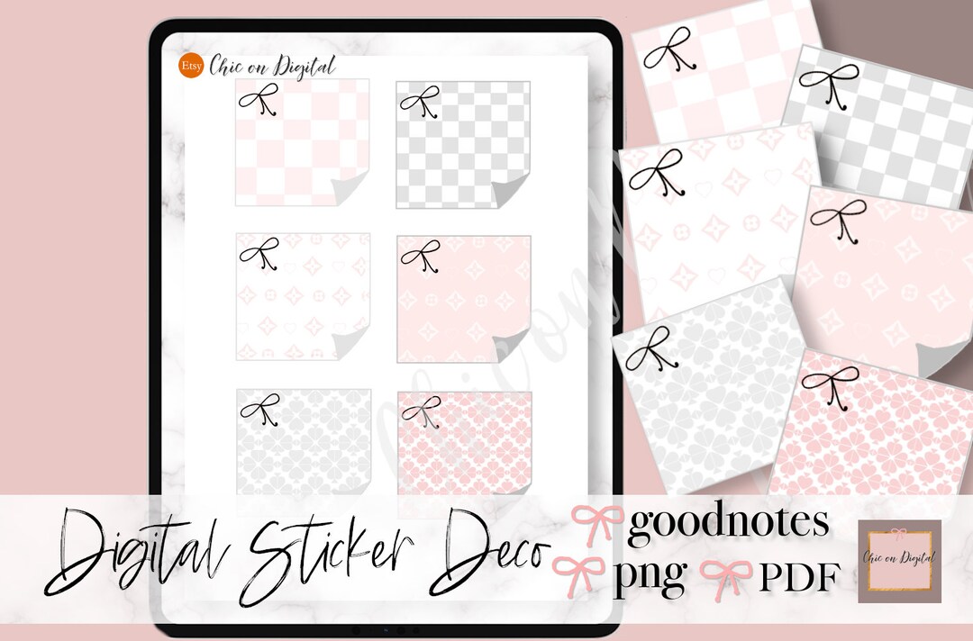 DIGITAL STICKY NOTES, Goodnotes Sticky Notes, Digital Memo Stickers ...