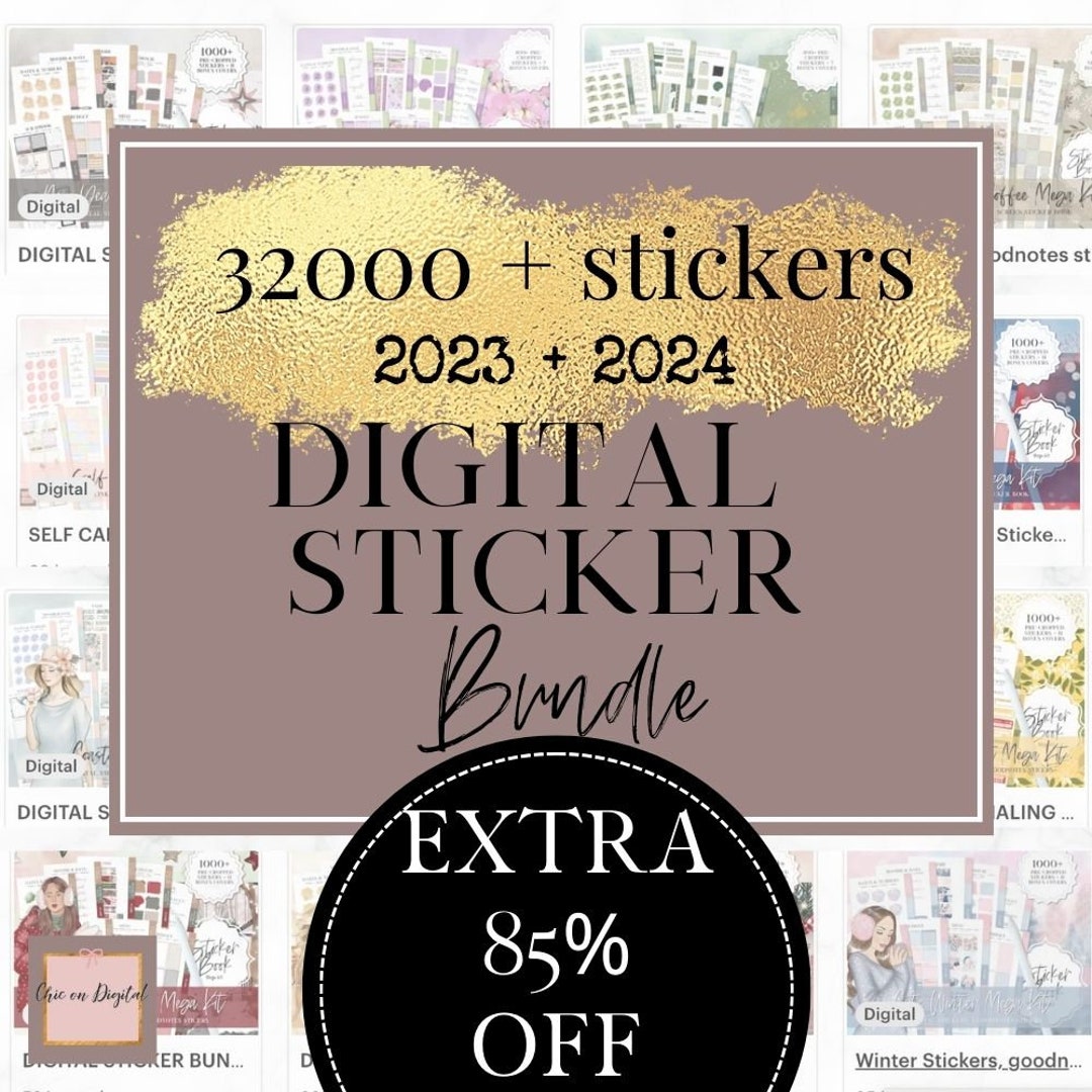 Goodnotes Sticker Bundle, Over 35000 Stickers, Digital Sticker Bundle ...