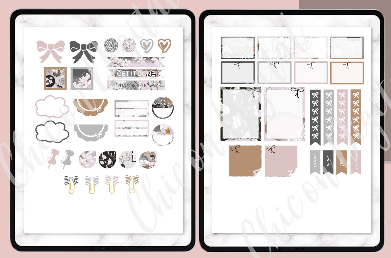 MAGNOLIA GOODNOTES Stickers Spring Flower Goodnotes Stickers - Etsy