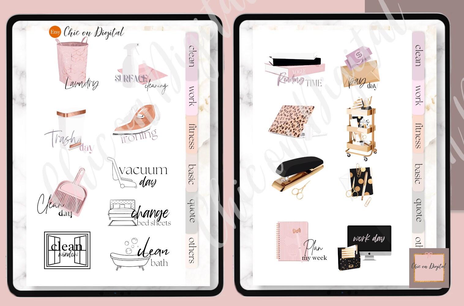 Starter Digital Sticker Kit, DAILY PLANNING GOODNOTES Stickers, Daily ...
