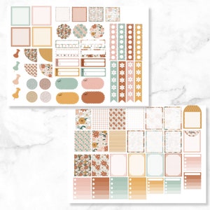 RETRO Flower Digital Stickers, Cute Digital Sticker Summer Flower ...