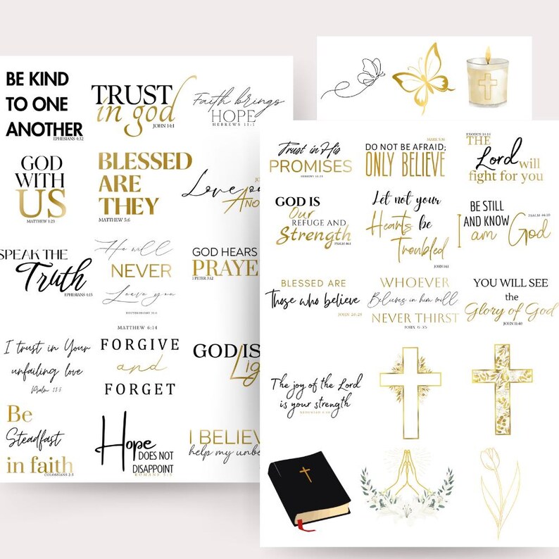 FAITH Goodnotes Stickers, Faith Digital Stickers, Prayer Journal ...