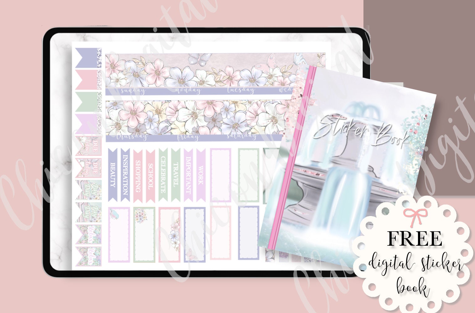 MARCH MONTHLY KIT Digital Stickers March Goodnotes Stickers - Etsy
