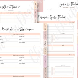 DIGITAL BUDGET Planner, Digital Finance Planner, Monthly Goodnotes ...