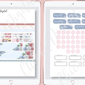 JULY MONTHLY KIT Digital Stickers, July 4th Goodnotes Stickers, Onenote ...