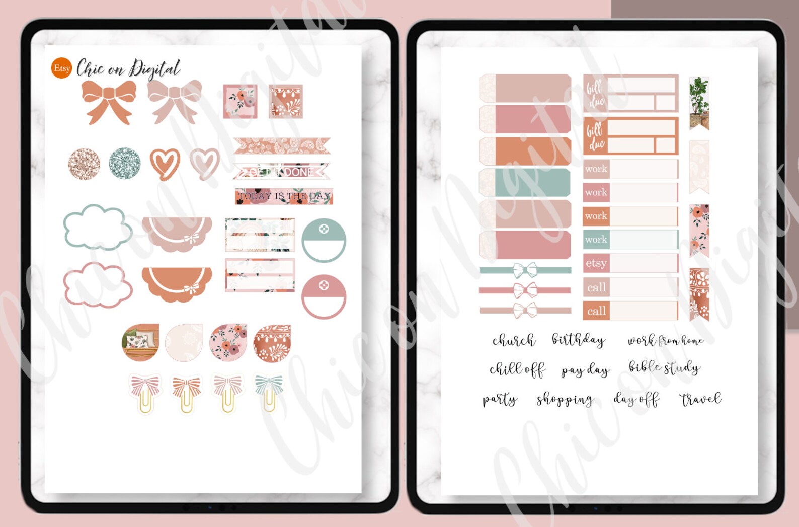 JUNE MONTHLY Digital Stickers, Summer Goodnotes Stickers, June ...