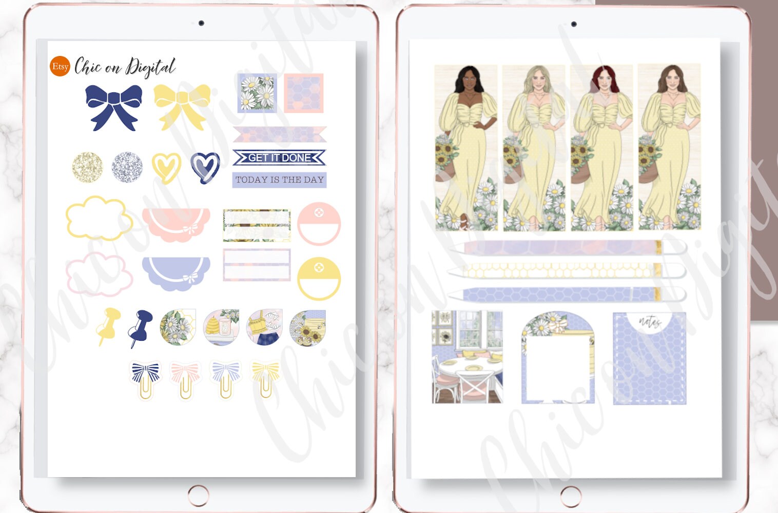 HONEYBEE Goodnotes Stickers, Honeybee Goodnotes Kit, Summer Digital ...