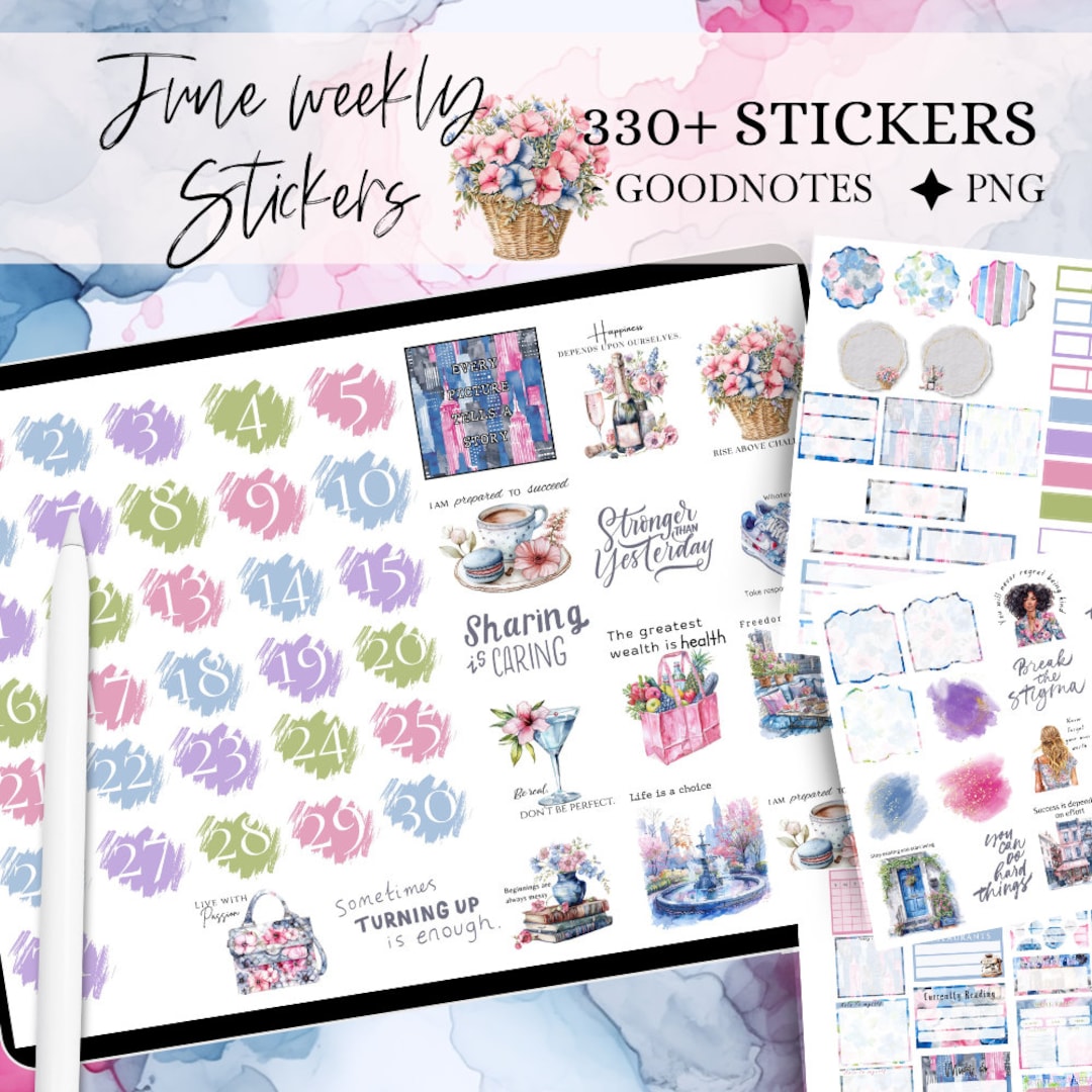 June GOODNOTES STICKER Digital Sticker, Goodnote Stickers Monthly ...