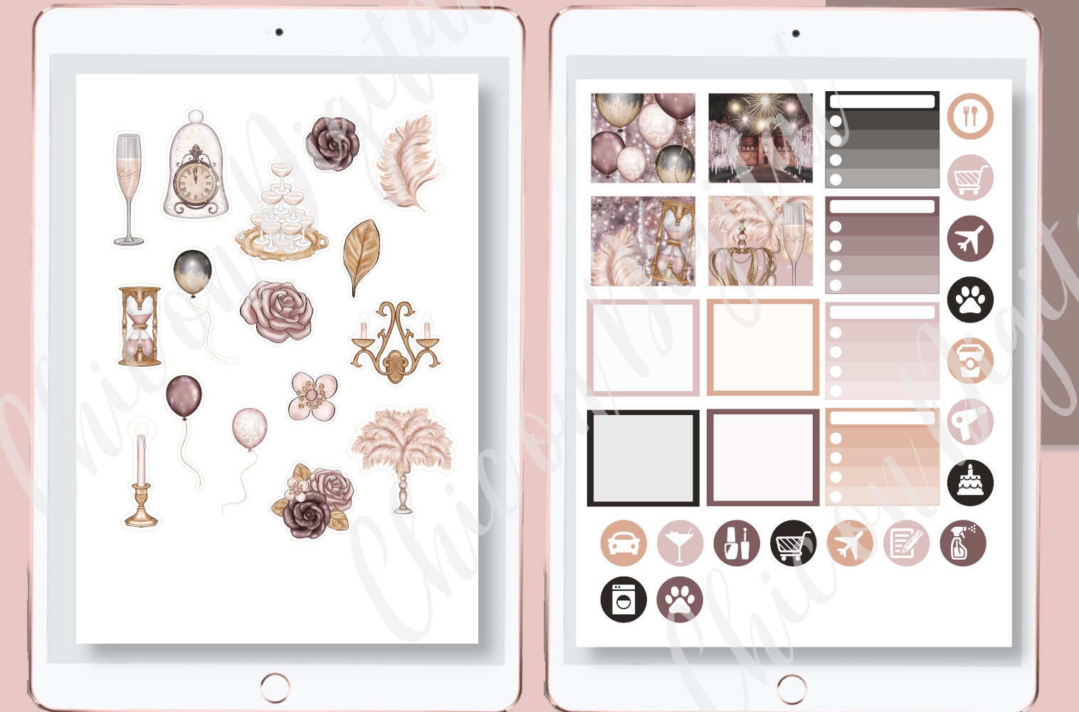 JANUARY MONTHLY KIT Digital Stickers, January Goodnotes Stickers, 2025 ...