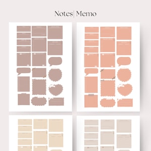 Digital Work Stickers: 550+ Memo & Note Stickers (goodnotes, Notability ...