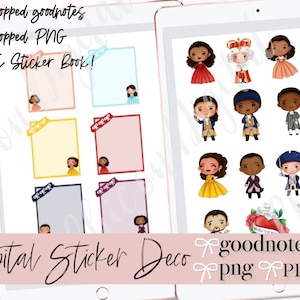 HAMILTON MUSCIAL DIGITAL Stickers, Cute Hamilton Goodnotes Stickers ...