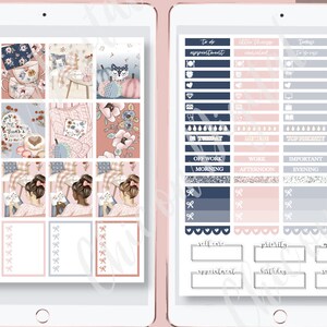 BOOK GOODNOTES WEEKLY Stickers, Coffee Goodnotes Stickers, Digital ...
