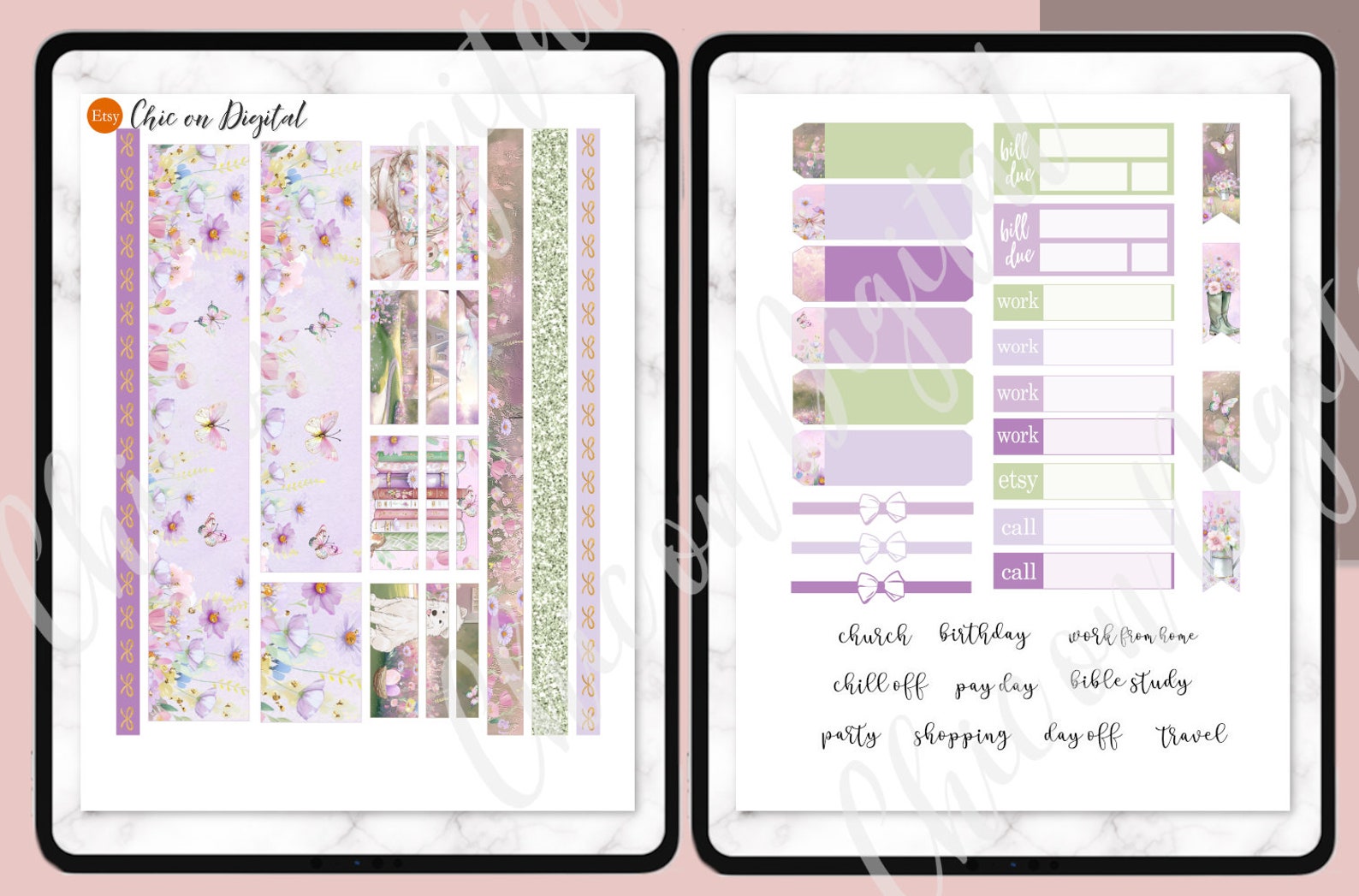 EASTER GOODNOTES Stickers, Spring Digital Stickers, Cottage Digital ...