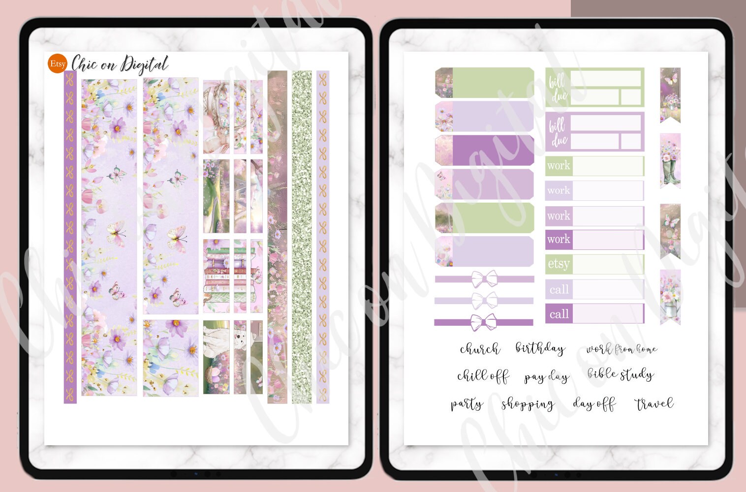 EASTER GOODNOTES Stickers Spring Digital Stickers Cottage - Etsy