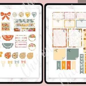 RETRO GOODNOTES Stickers, FLOWER Digital Stickers, 90's Goodnotes ...