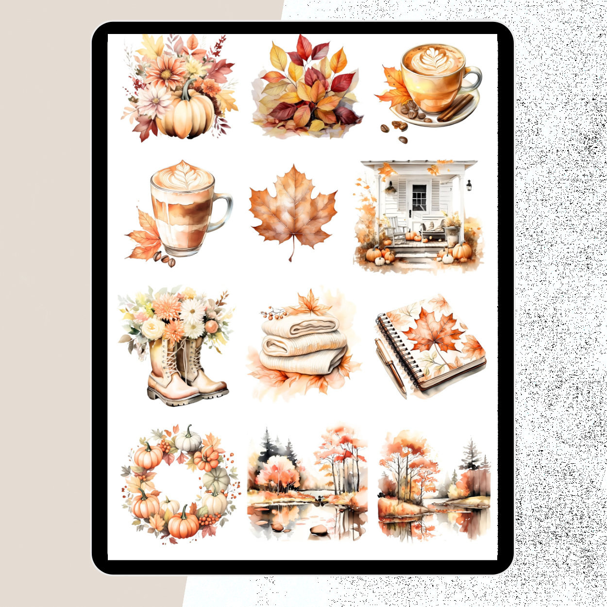 FALL THANKSGIVING Digital Sticker, Motivation Stickers, Sticker for ...